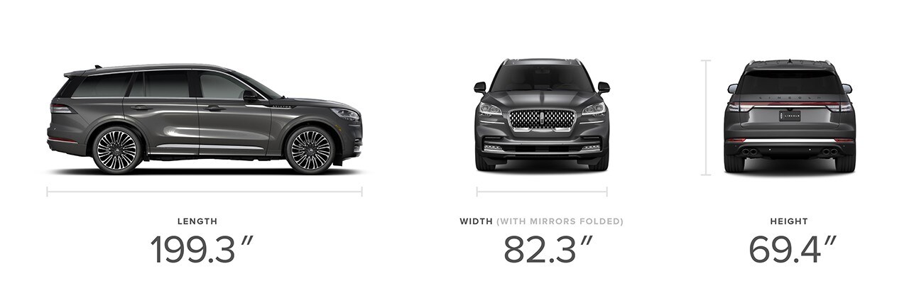 2023 Lincoln Aviator® SUV Black Label Detailed Specifications